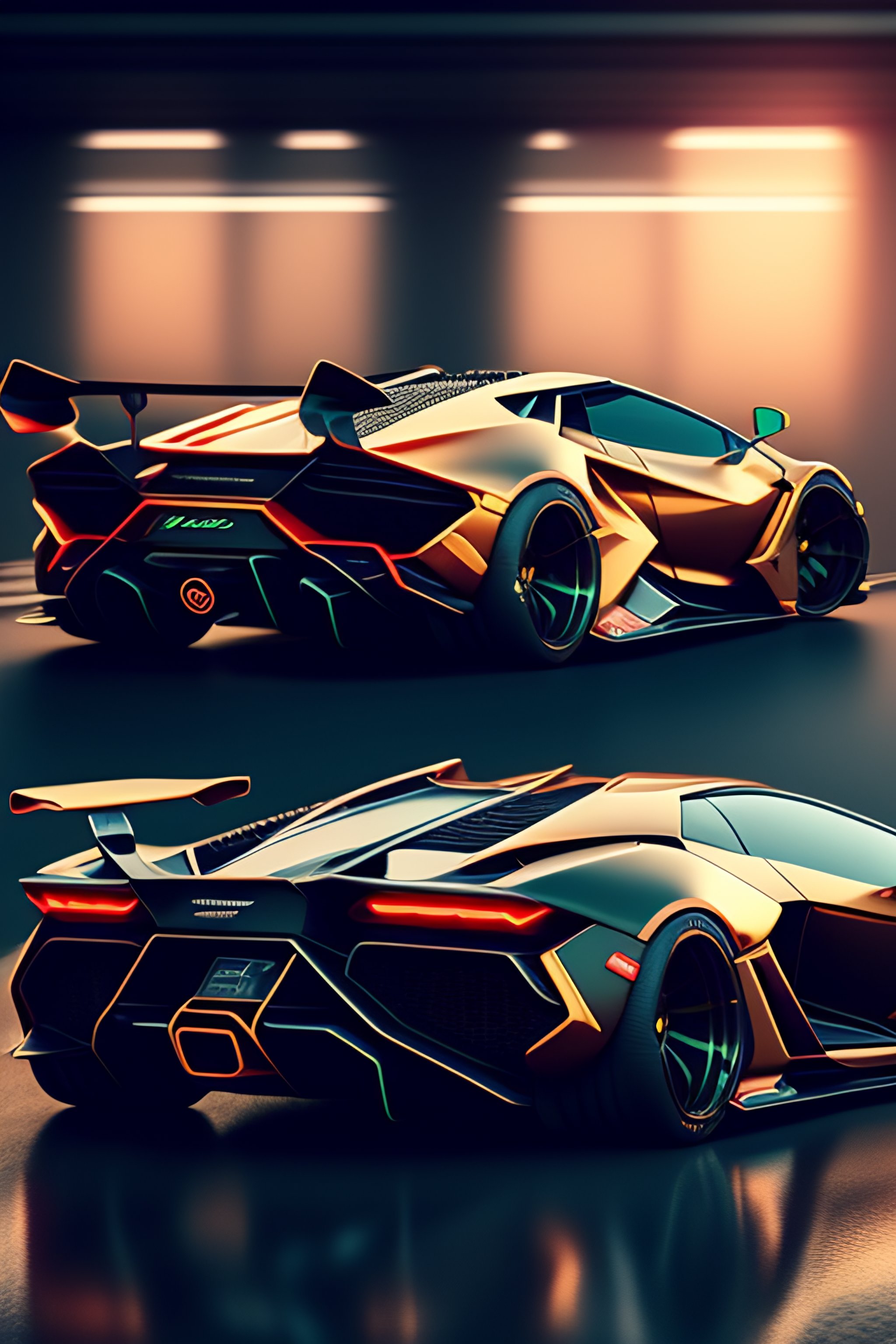 Lexica - Cyberpunk edgerunners, lamborghini, 8k