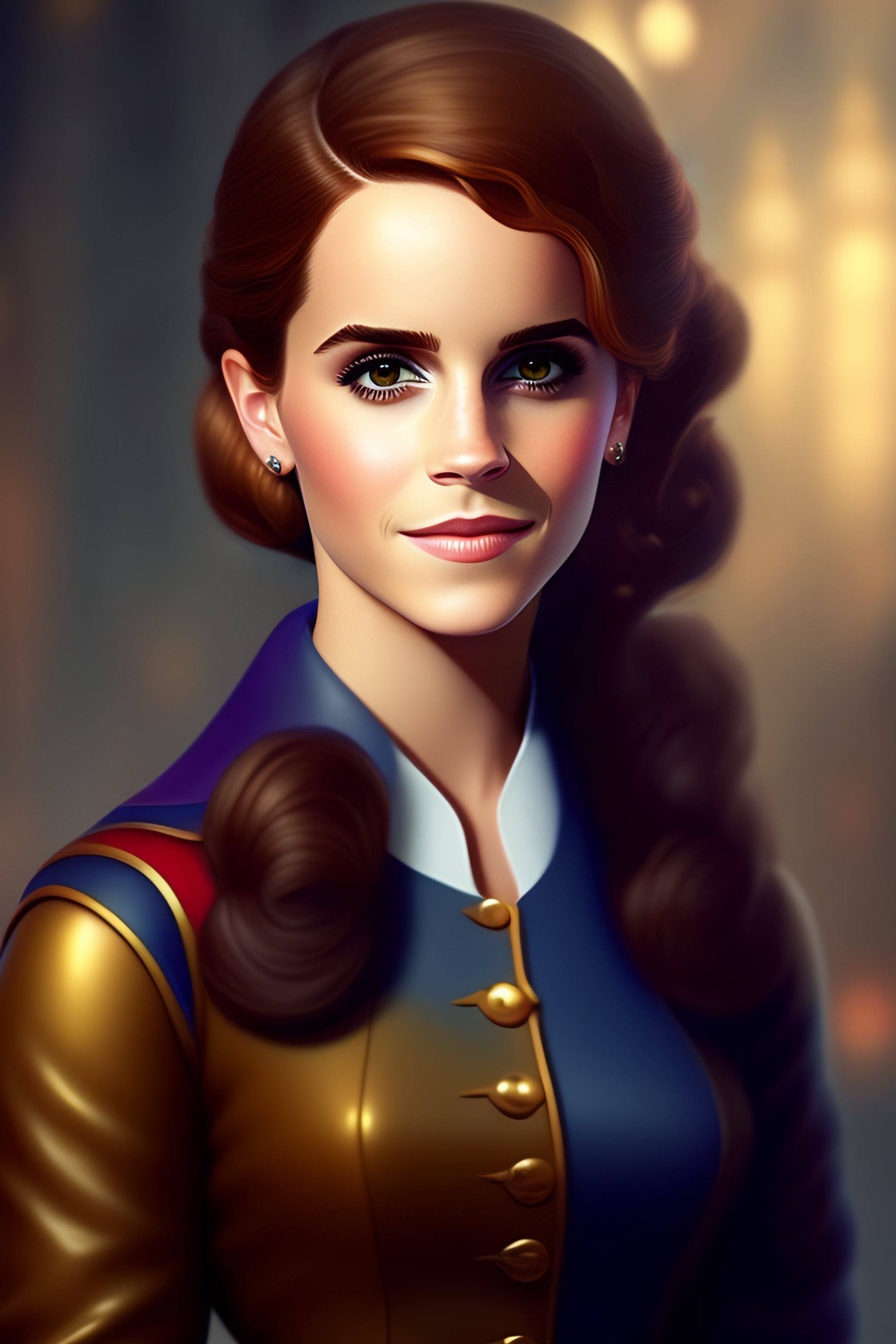 Lexica - Cute and adorable cartoon Emma Watson, fantasy, dreamlike ...
