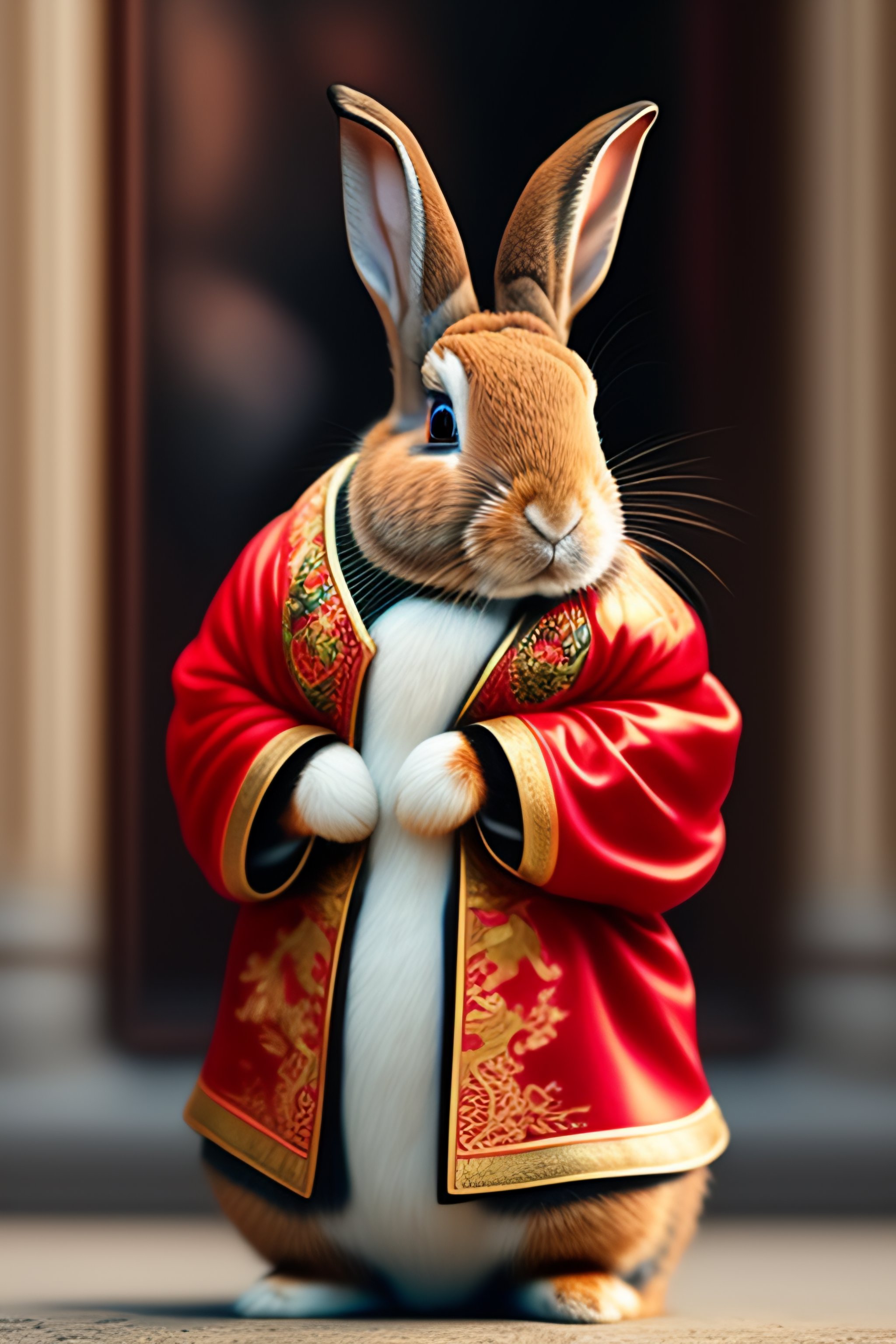 Lexica - A rabbit in a Chinese coat
