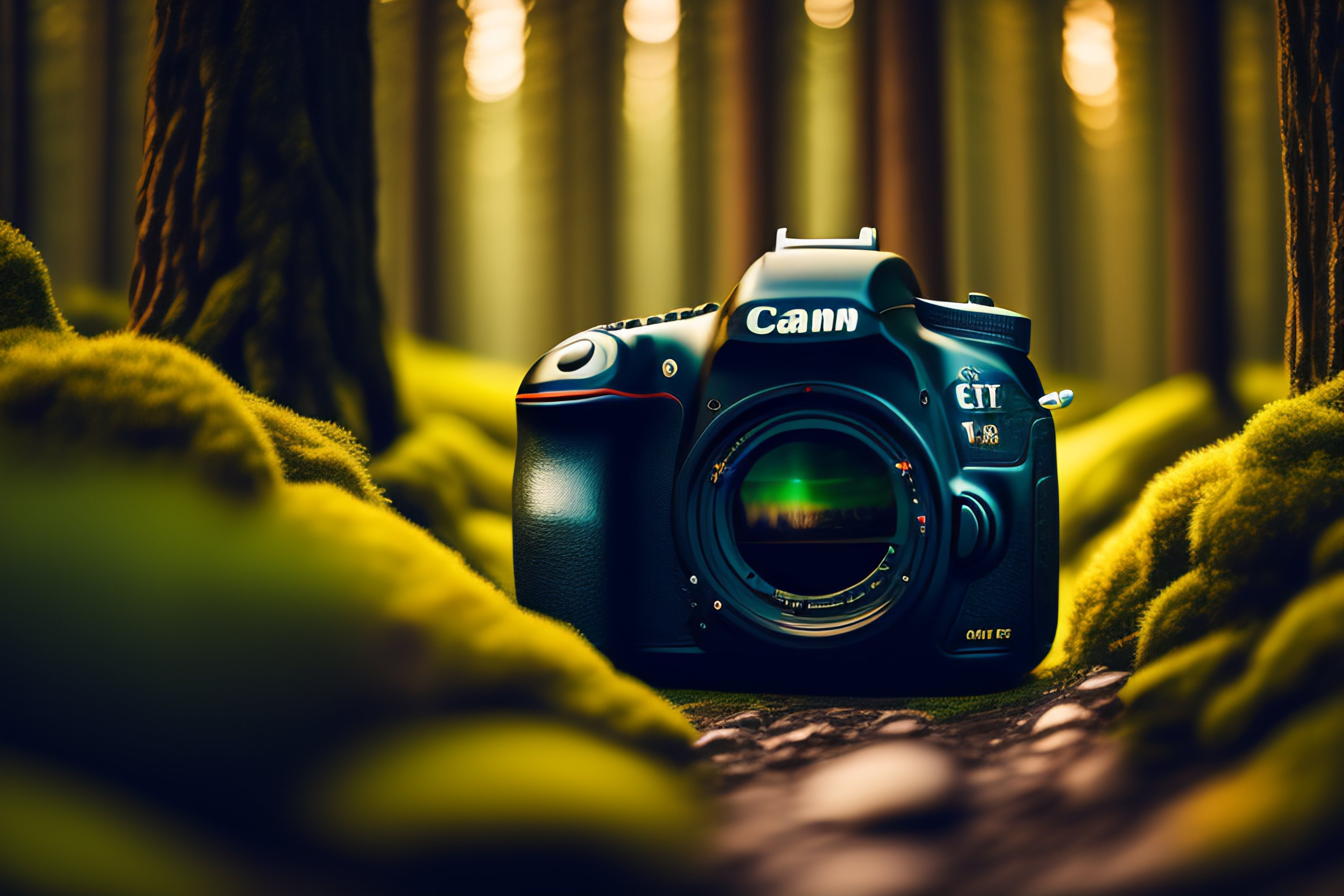 Lexica - Highly detailed dslr camera in a forest