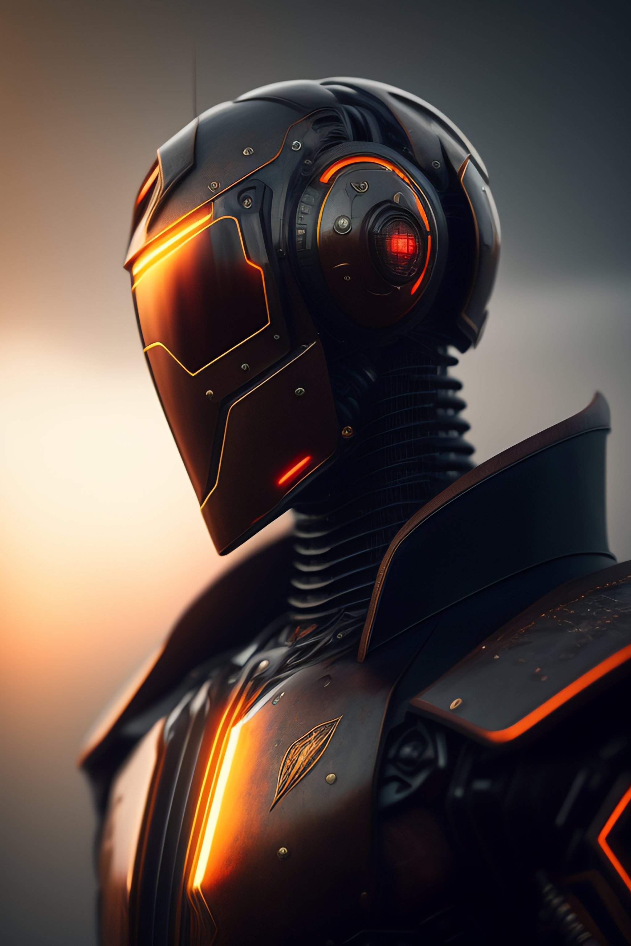 Lexica - Portrait of Nicola Tesla evil cyberpunk robot made of rusty ...