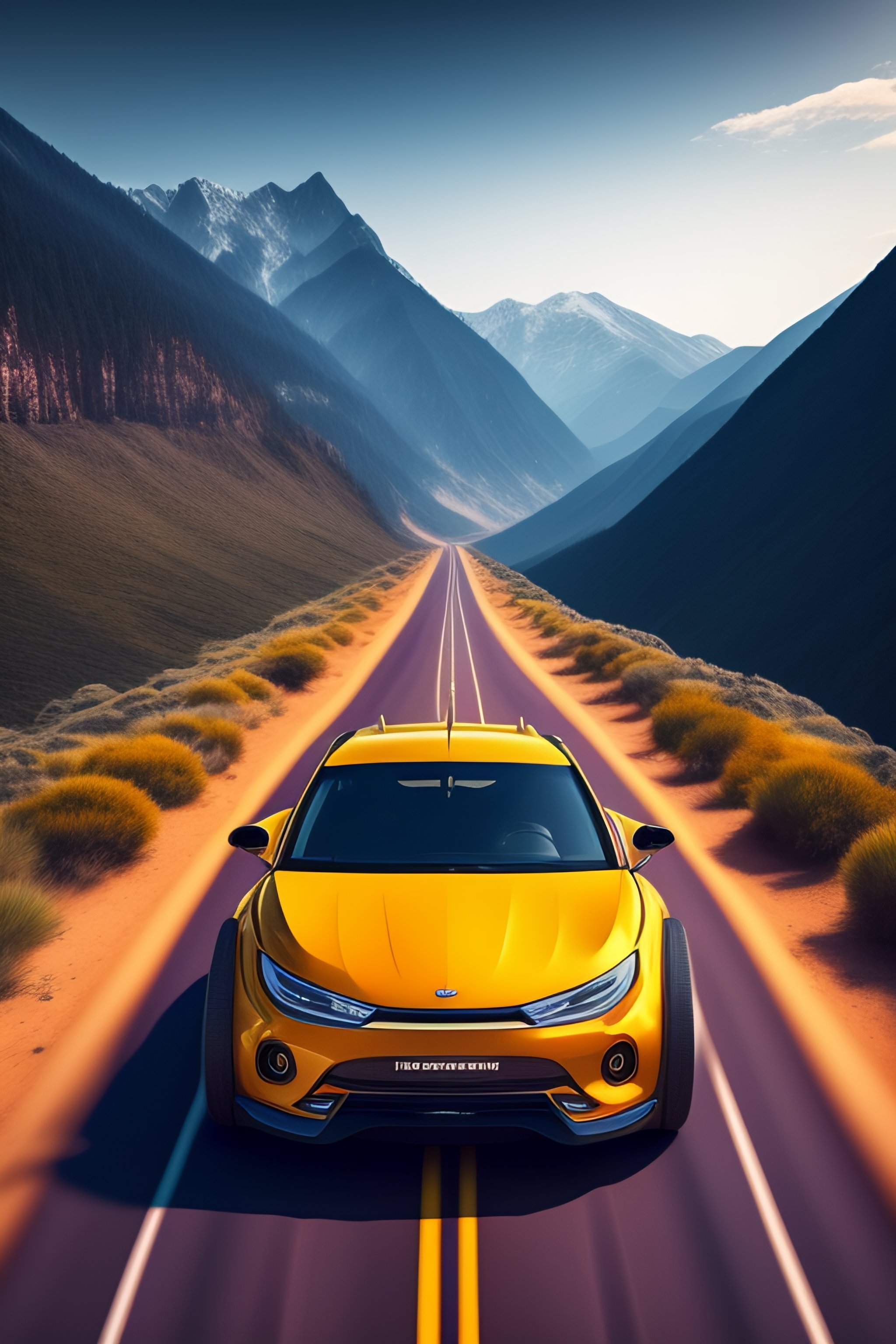 Lexica - 4k quality 3d render illustration of minimalistic car in the ...