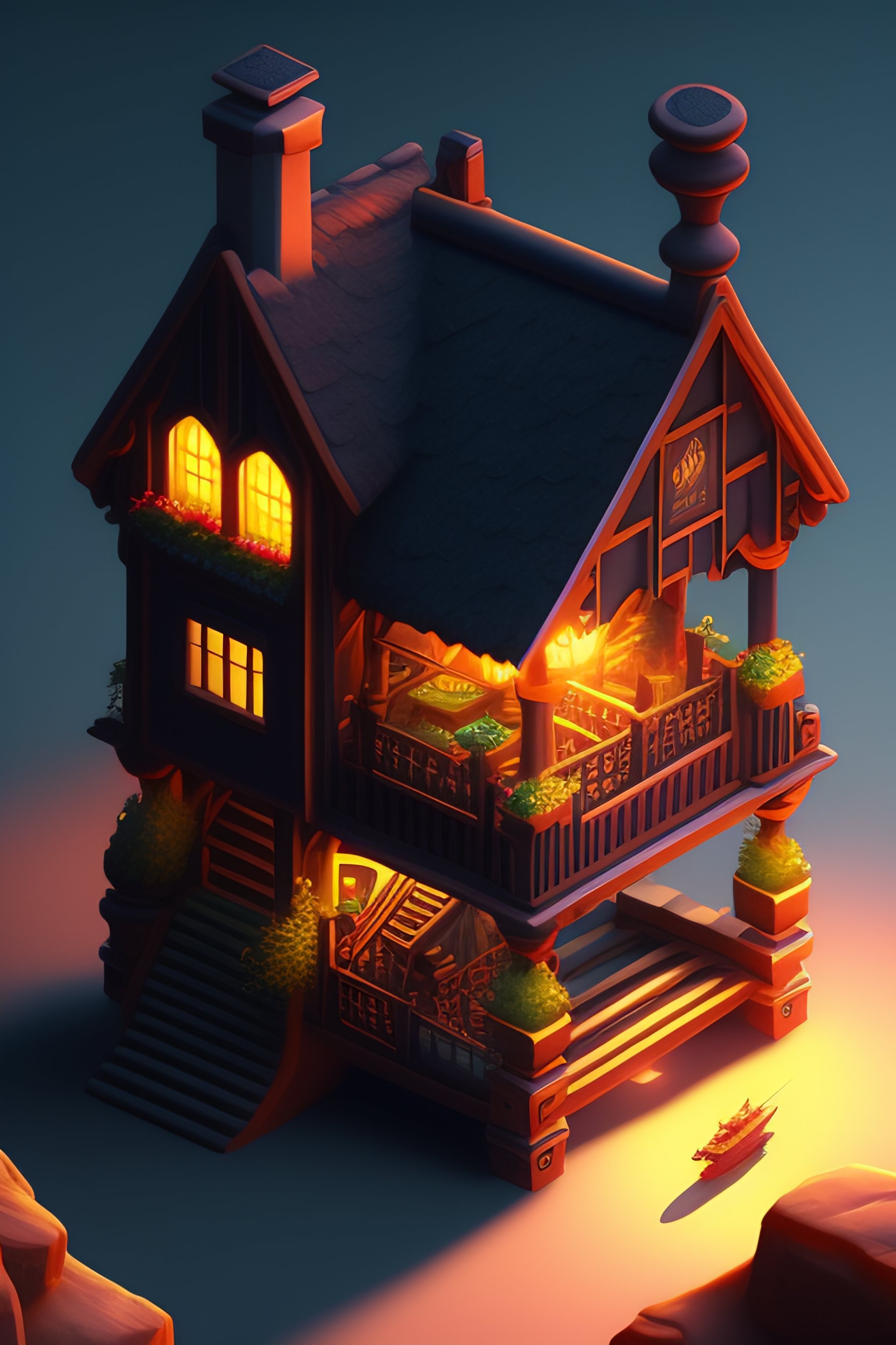 Lexica - Isometric perspective, highly detailed, excellent composition ...