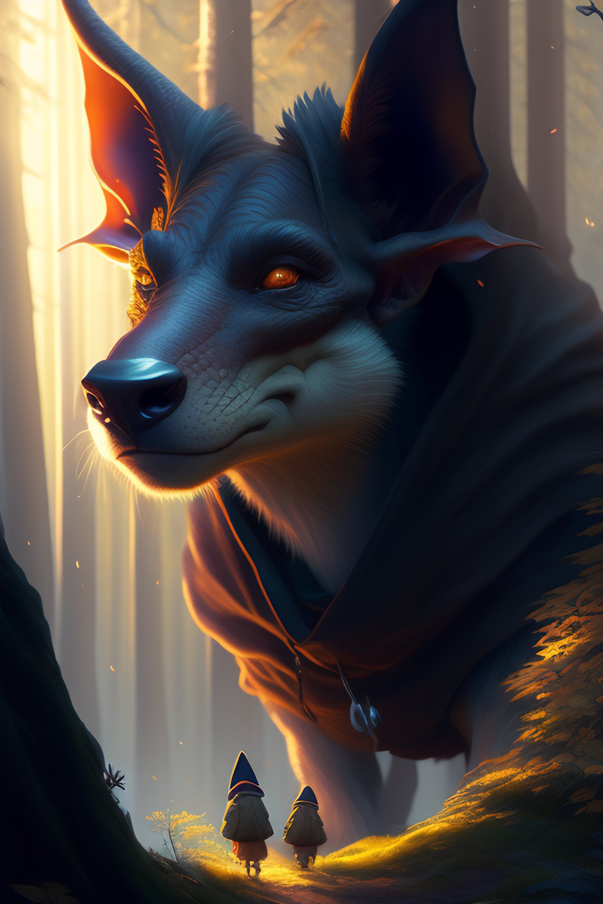 Lexica - Detailed goblin creature with a big nose and a tired ...