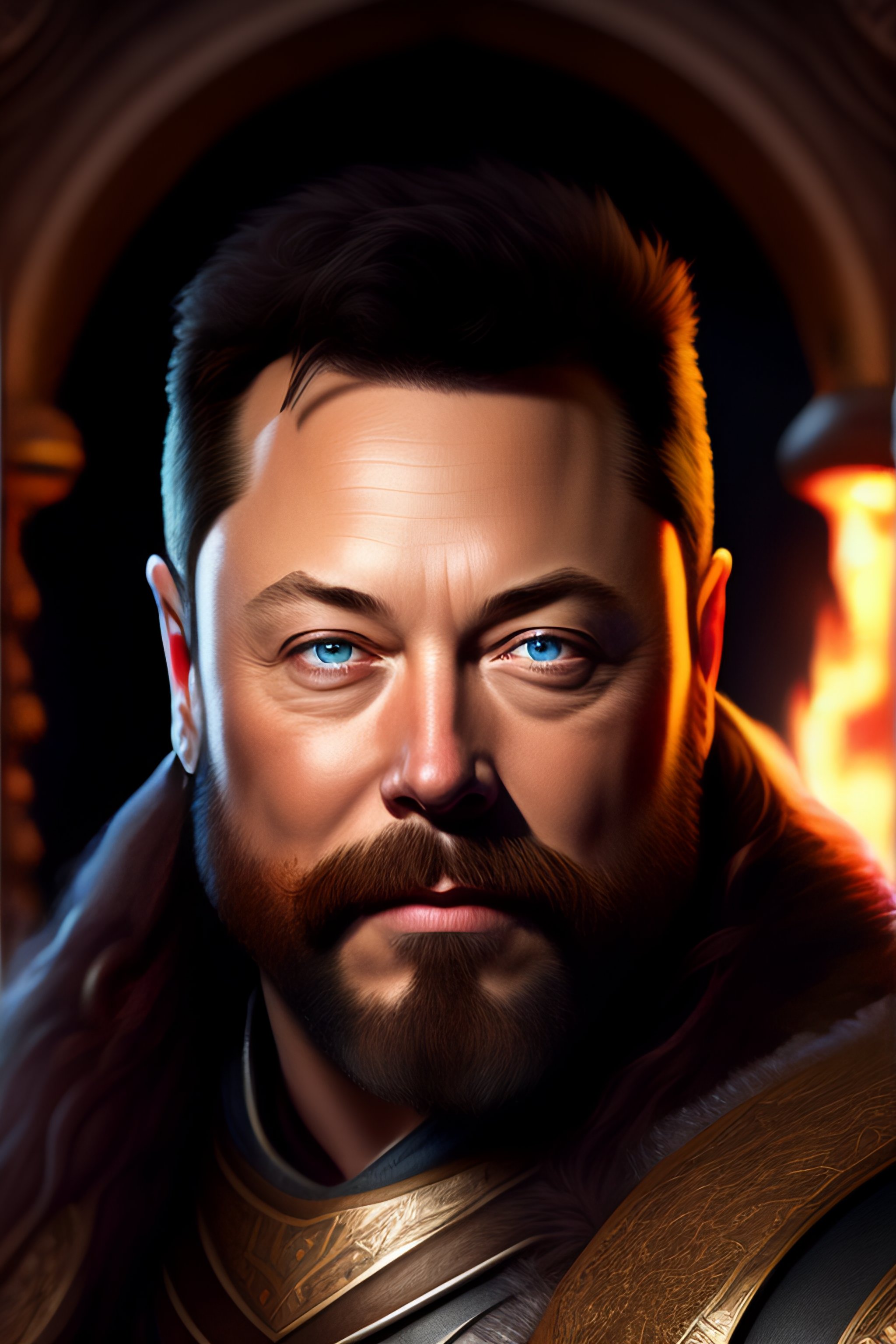 Lexica - Elon Musk as a dwarven warrior in a mysterious cave, highly ...