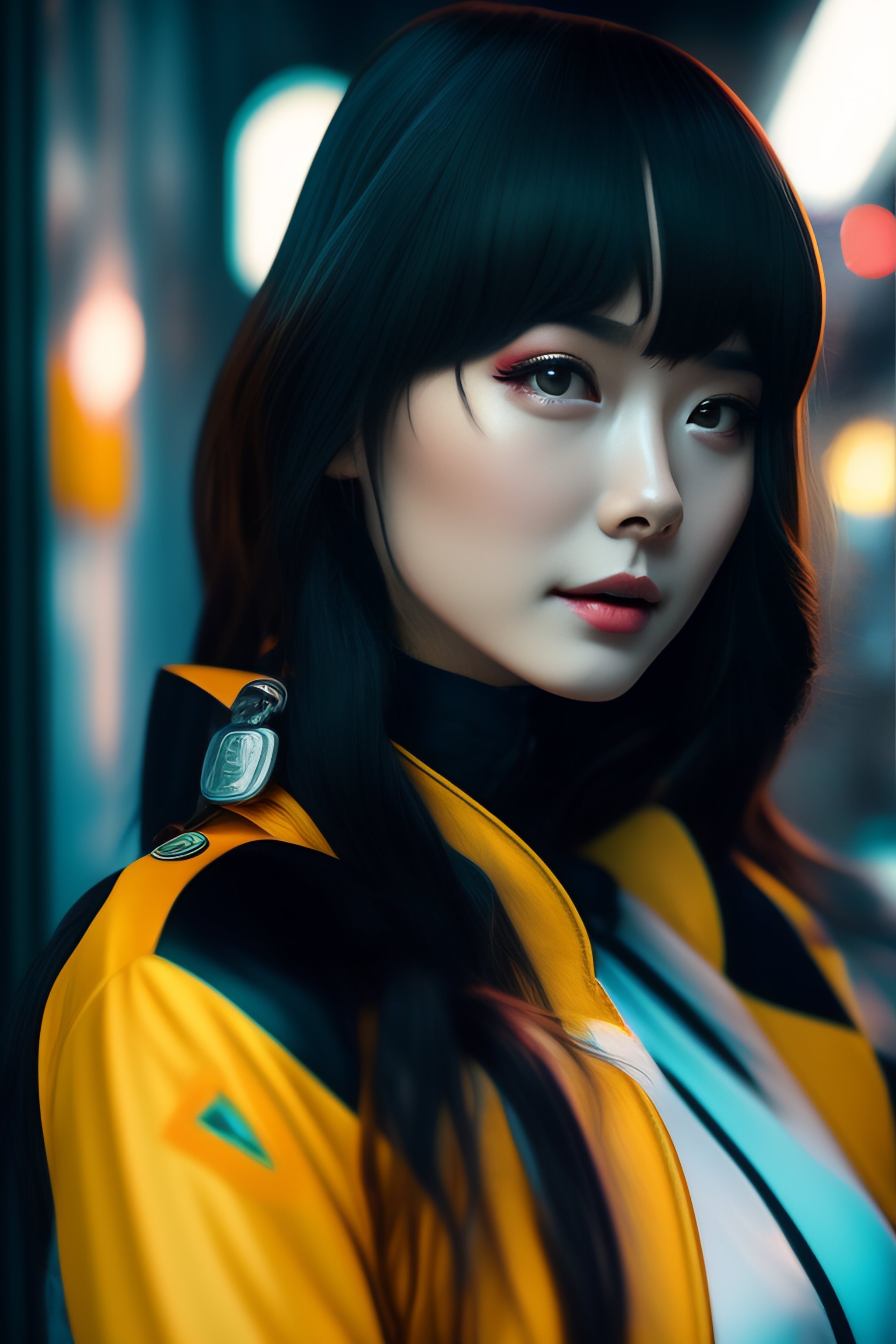 Lexica - Photoreal, cosplay, Cosplayer, cyber punk, Kanna Hashimoto ...