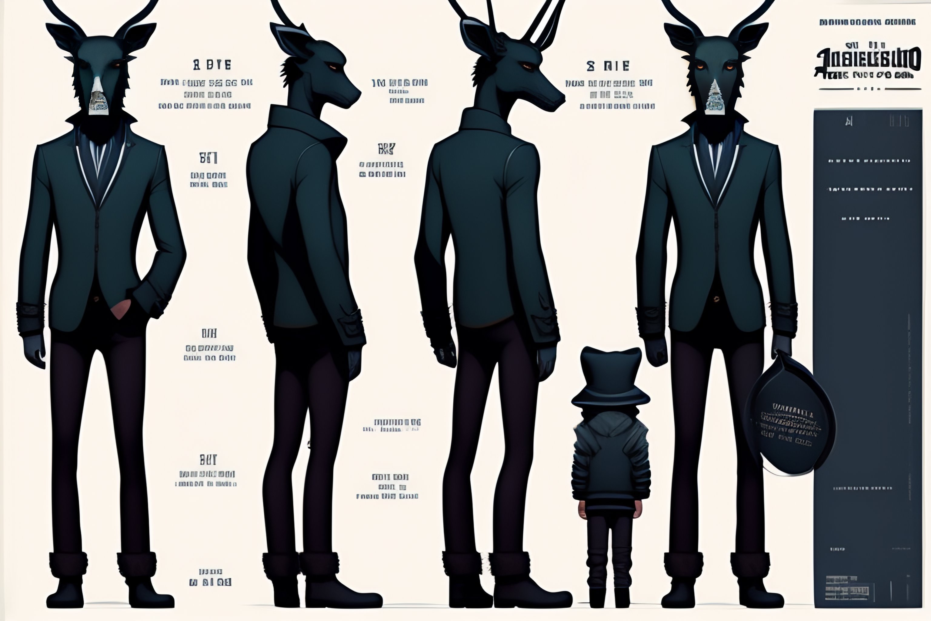 Lexica - Photo real wendigo model sheet t pose