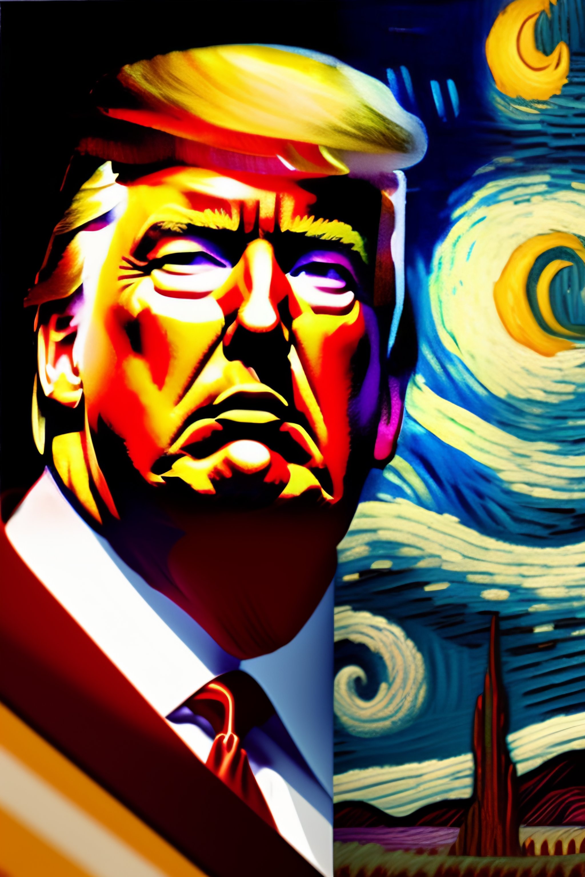 Lexica - Donald trump as god, heaven, portrait, renaissance painting ...
