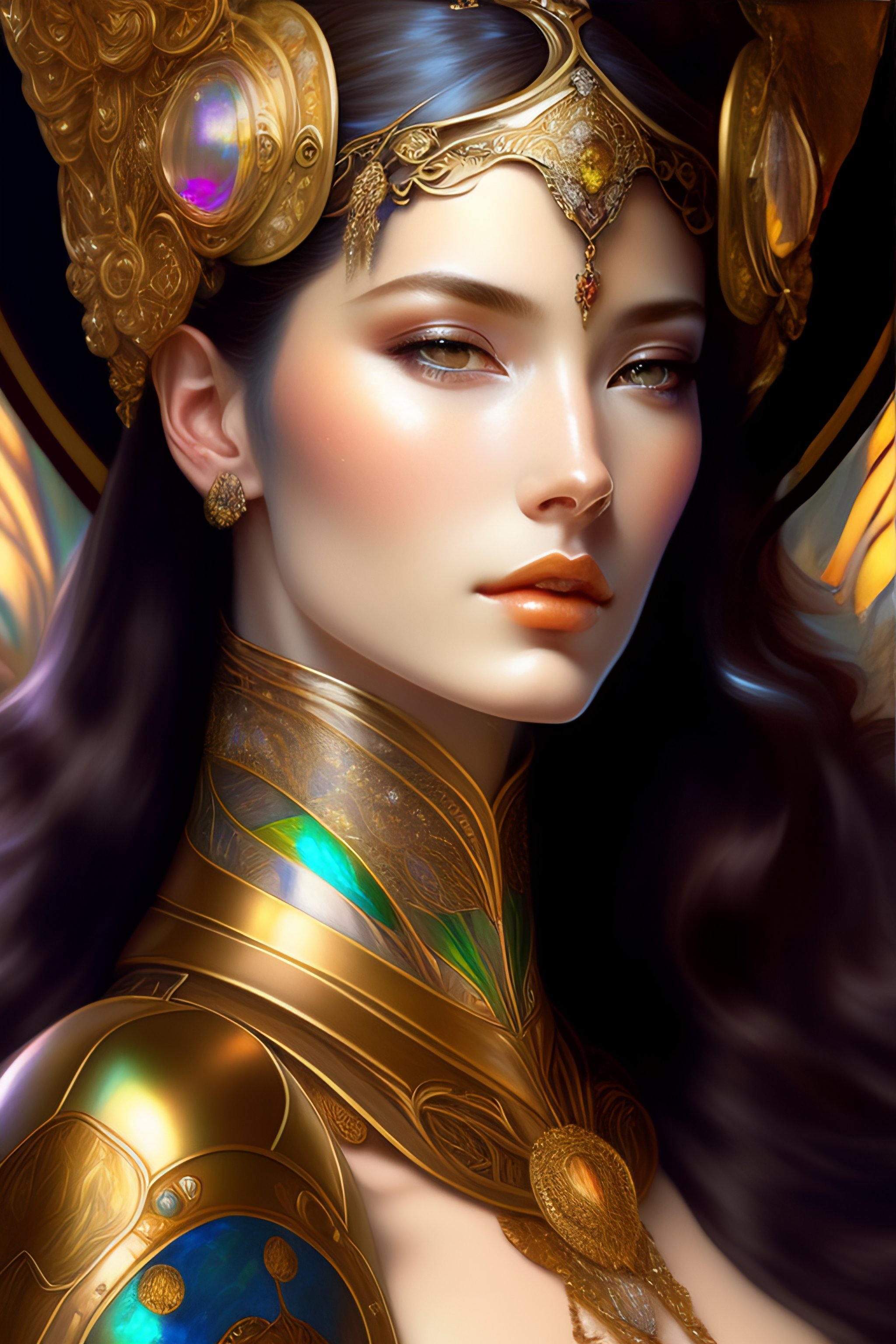 Lexica - Realistic detailed face portrait of a beautiful futuristic ...