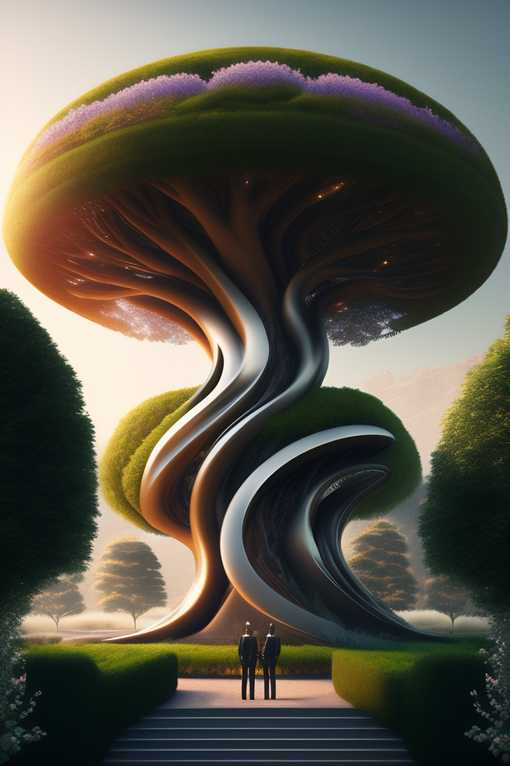 Lexica - Tree of life in the garden of eden, futuristic 4k real ...