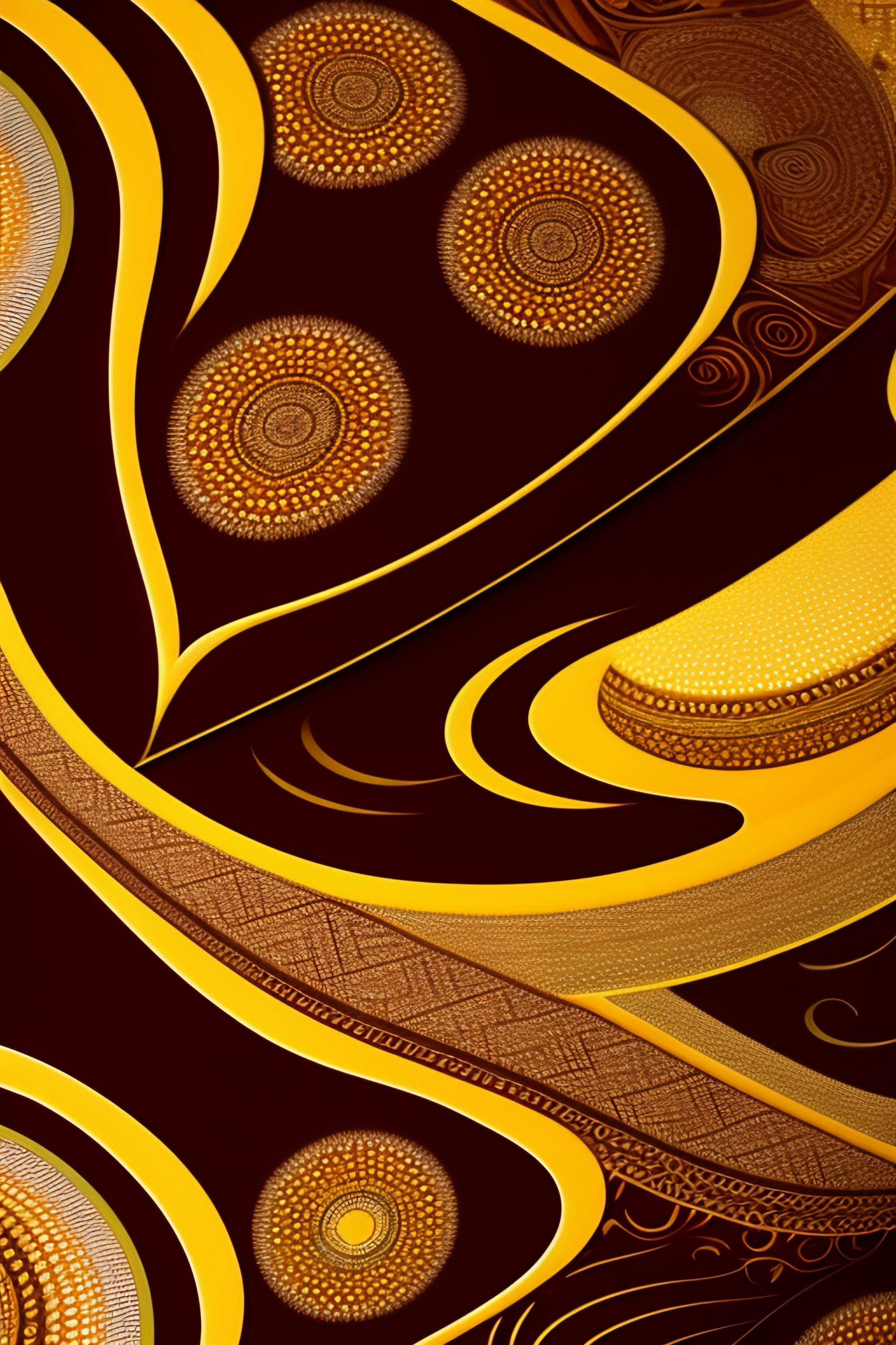 Lexica - Image of African fabric with brown, yellow, Ankara fractals ...