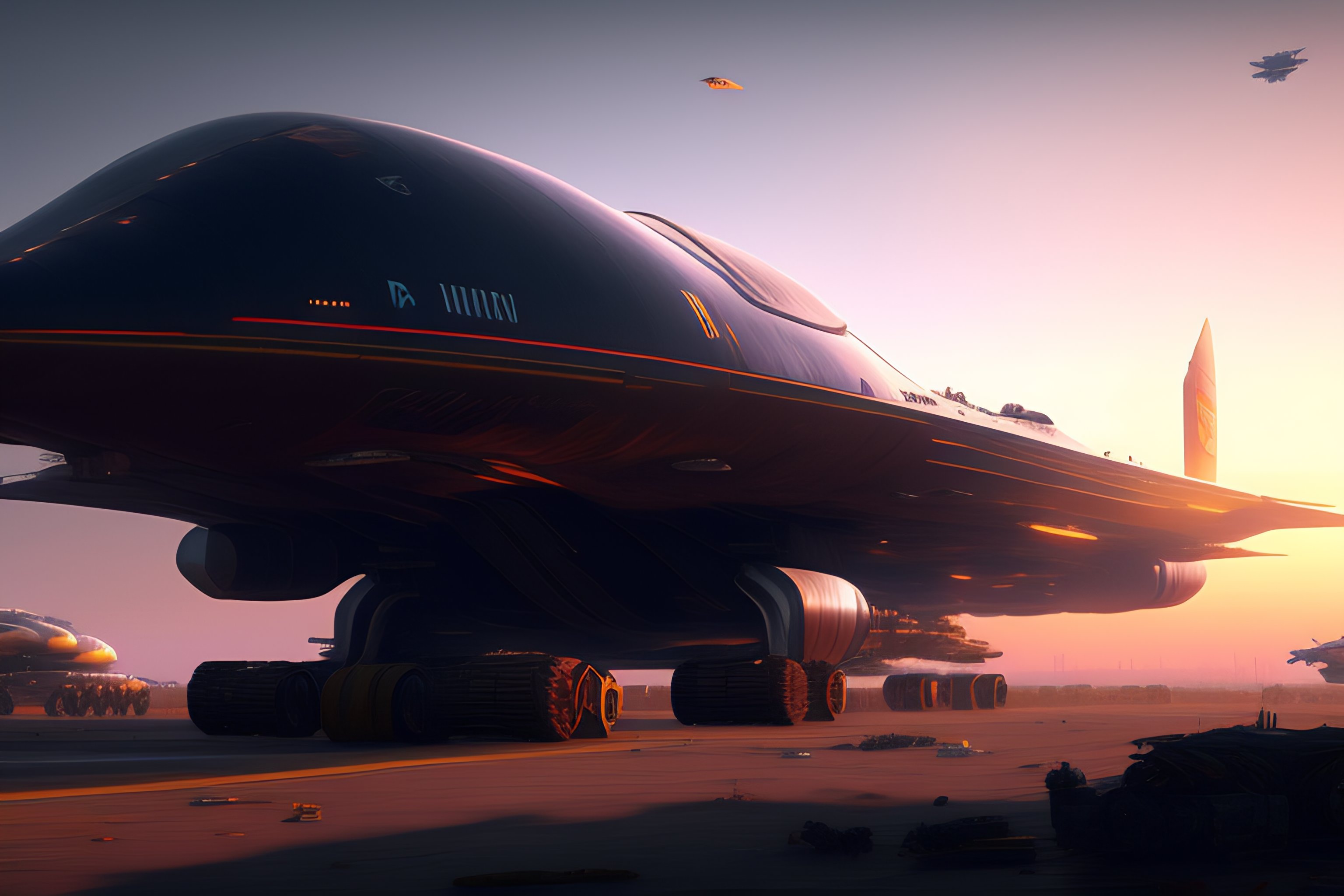 Lexica - A Photorealistic hyperrealistic render of a gigantic spaceship ...