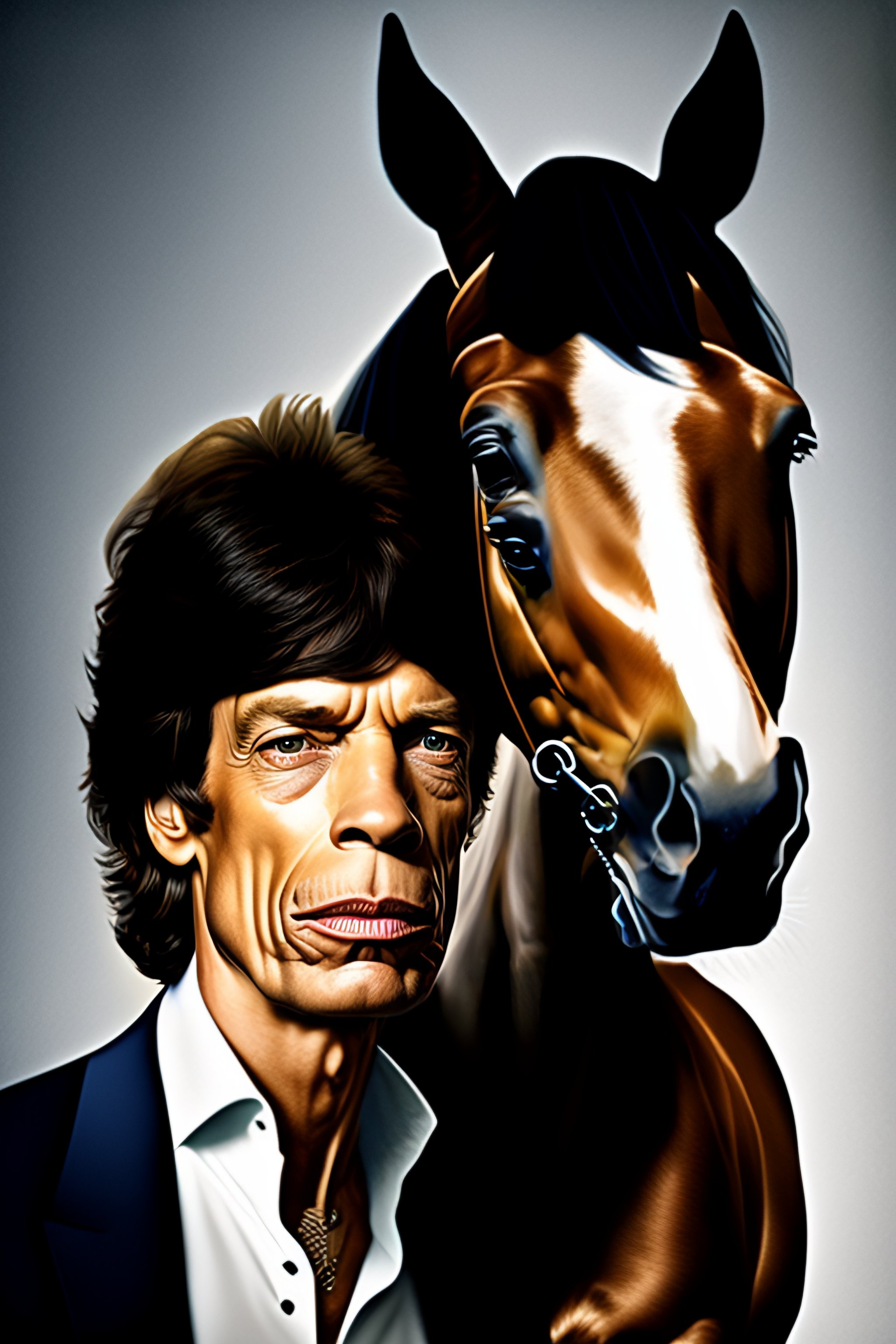 Lexica - Photo of Mick jagger and horse