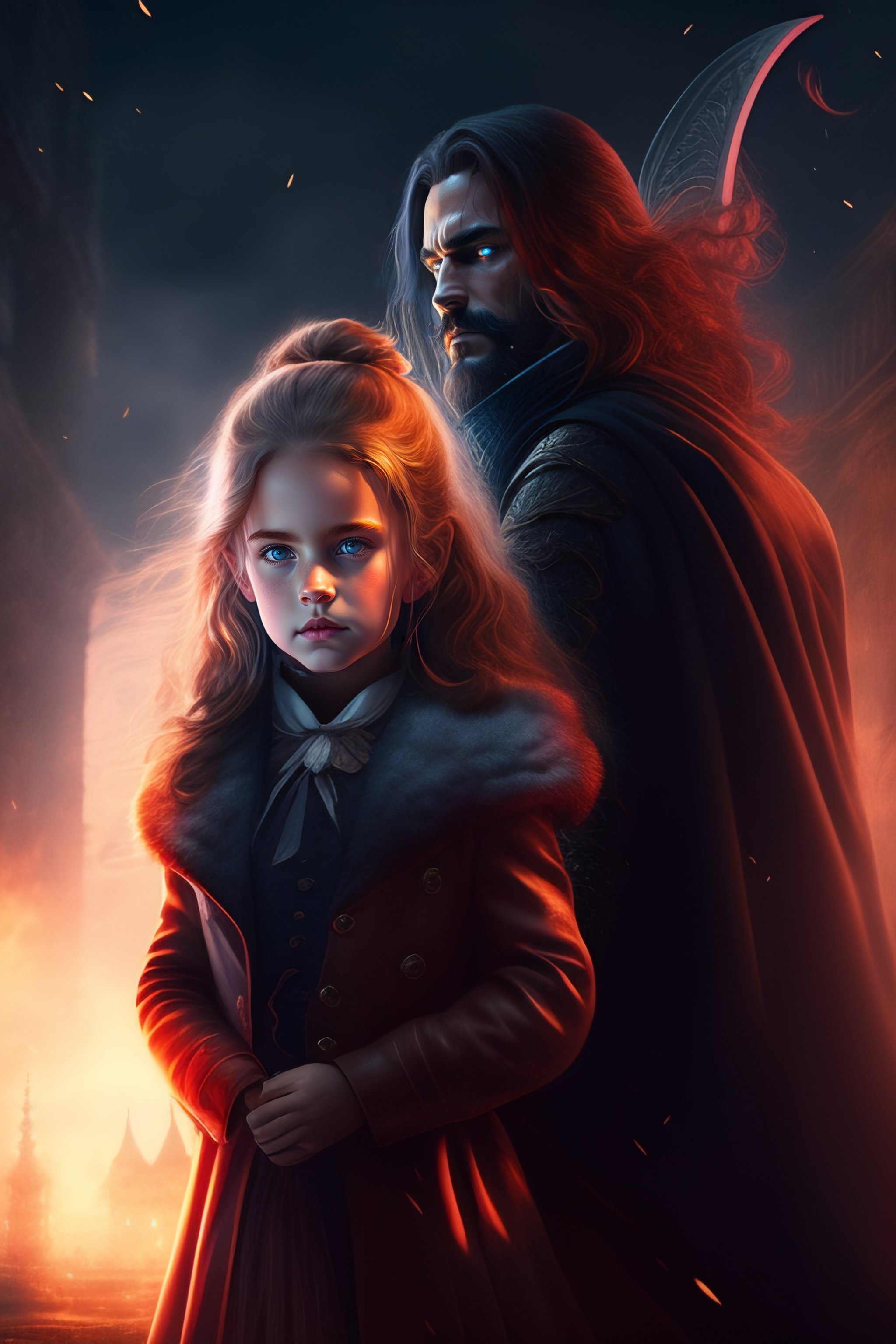 Lexica - Jack the ripper with a little demon and a little angel in his ...