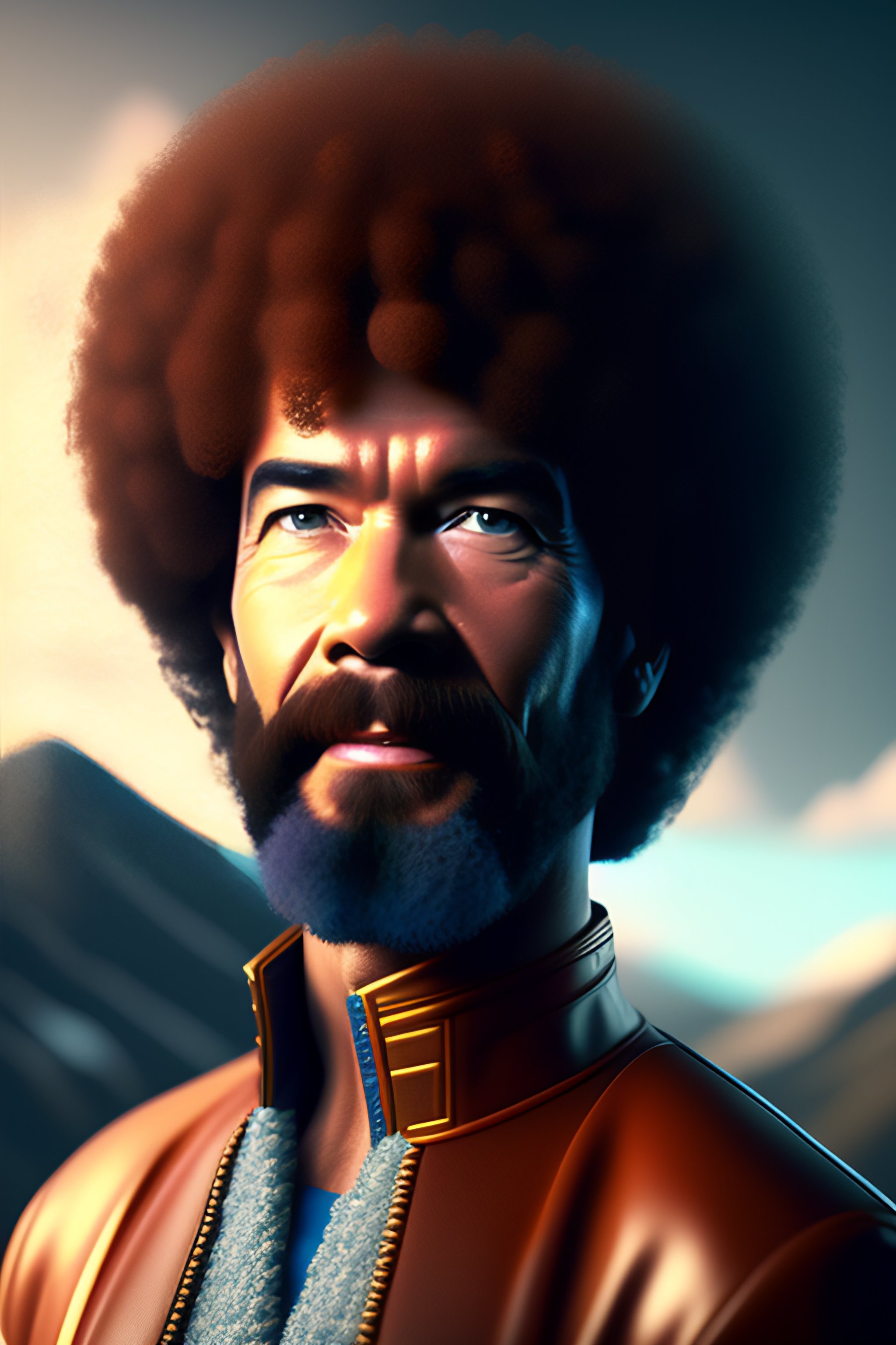 Lexica - Bald Bob ross, hyperrealistic 8k