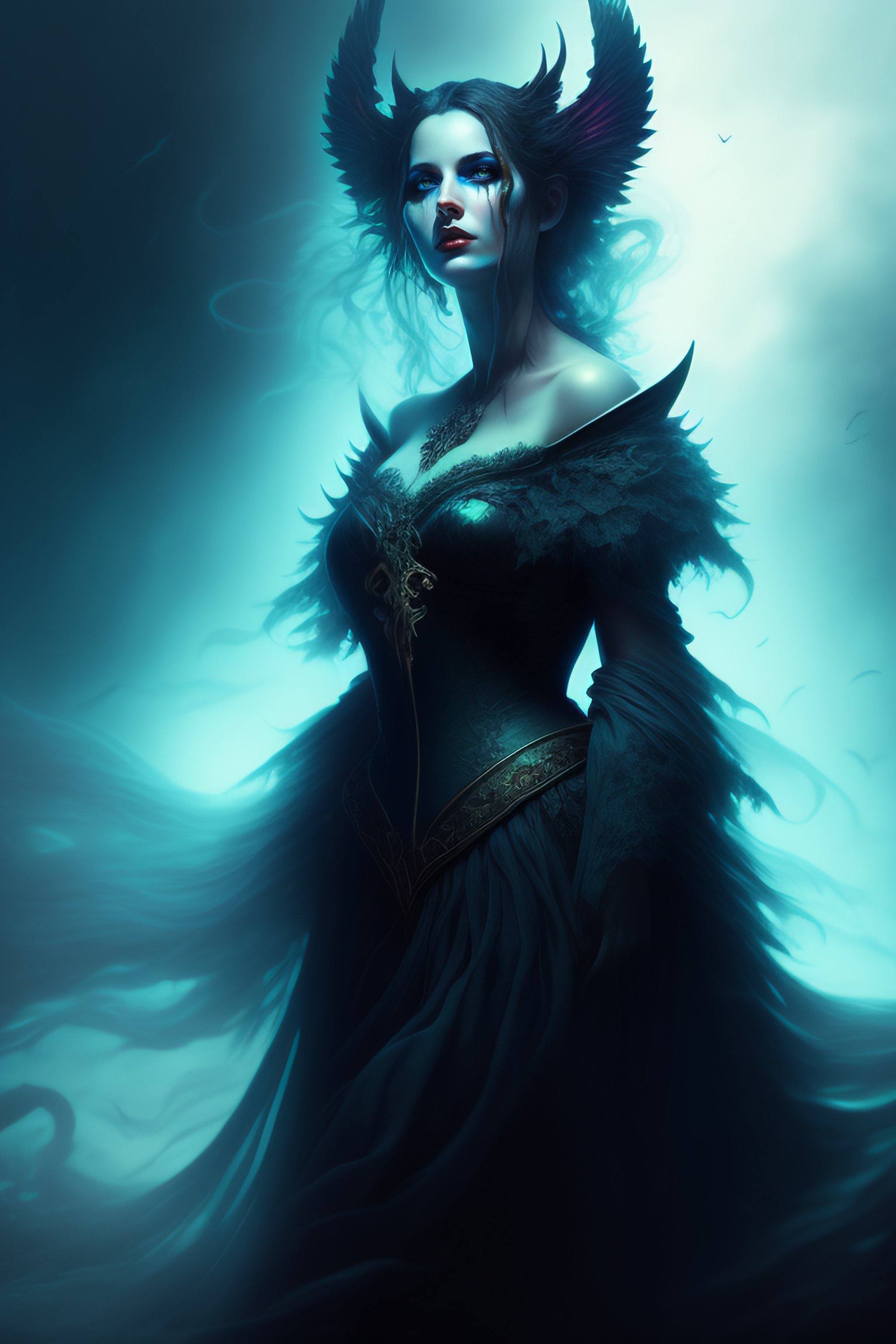 Lexica - Ghostly rotting dead evil undead siren, graceful, flowing ...