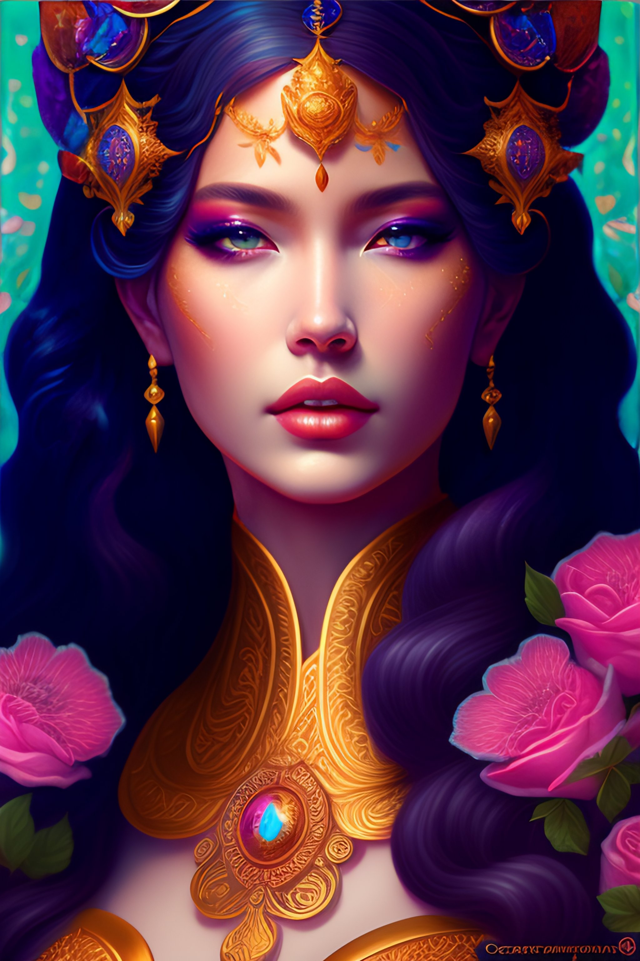 Lexica - Goddess Persephone concept art portrait by Casey Weldon, Olga ...