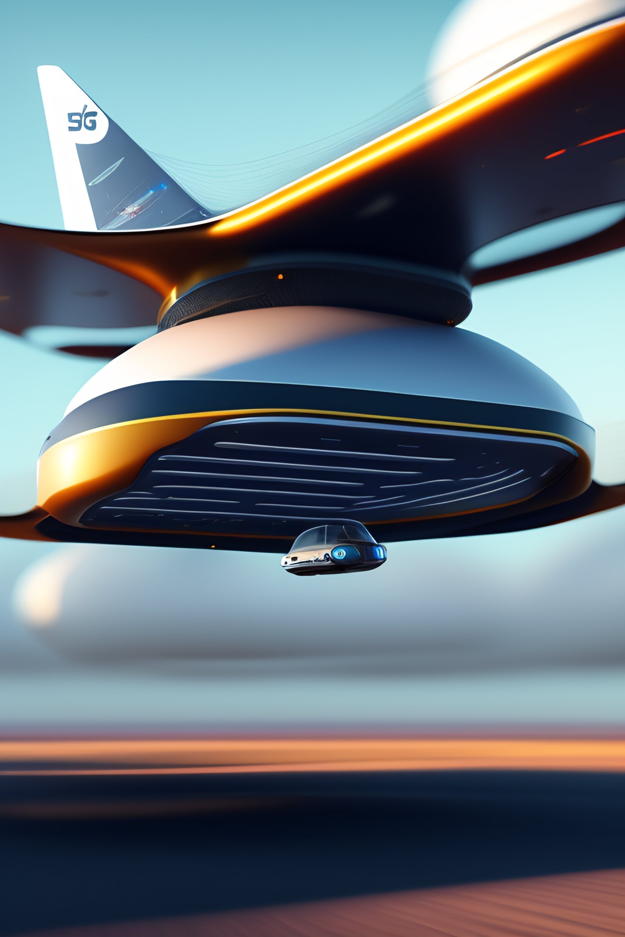 Lexica - Flying vehicle from far future, 5g technology,concept art ...
