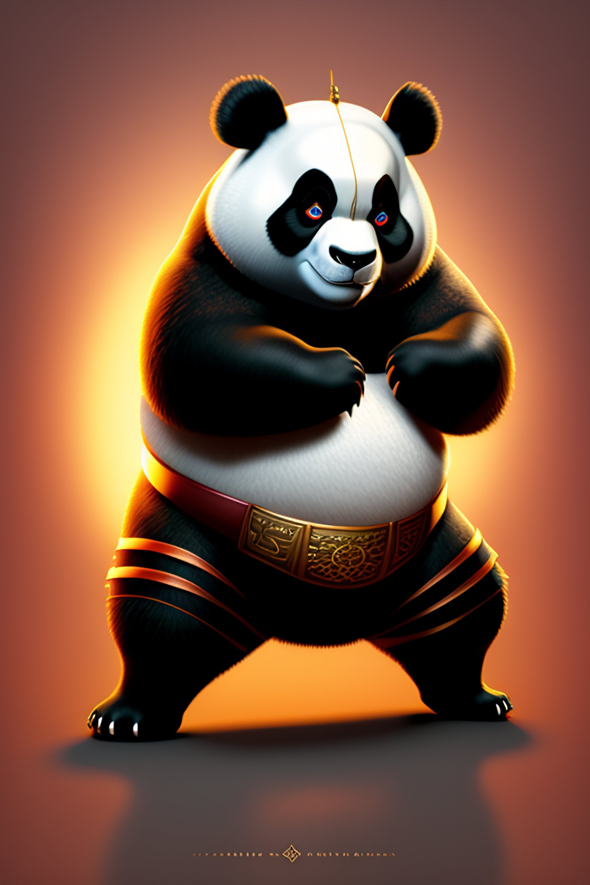 Lexica - Badass kungfu panda
