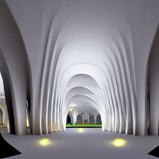 Lexica - Mosque by zaha hadid fantasy world