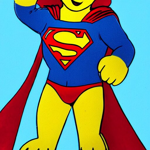 Lexica - Big Bird dressed as Superman