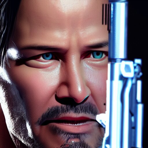 Lexica - Keanu Reeves as terminator , muscle extremely detailed ...