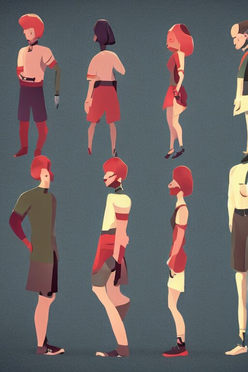 Lexica - Stylised simplified exaggerated character design