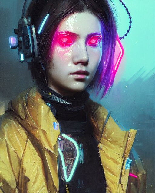 Lexica – Detailed portrait neon operator girl, cyberpunk futuristic ...