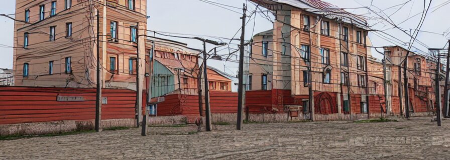 Lexica - A set of buildings in sleeping district of russian town ...