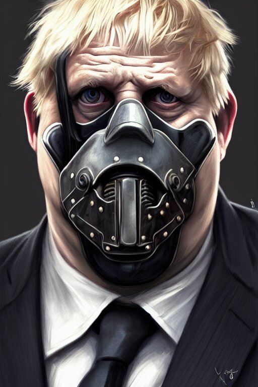 Lexica - Boris Johnson as a Bane from Dark Knight, Boris Johnson ...