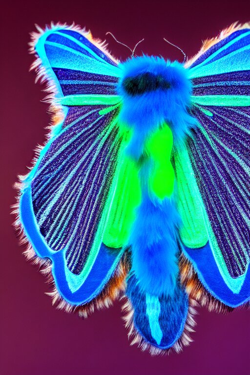 Lexica - High quality macro photo jelly furry moth! jeweled gorgeous ...