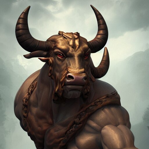 Lexica - The god of bulls,human, artstation