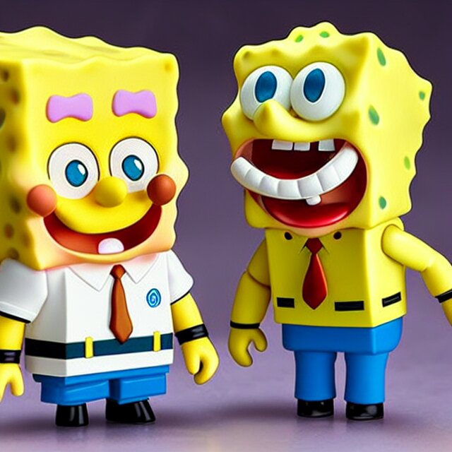 Lexica - Spongebob, an anime nendoroid of spongebob, figurine, detailed ...