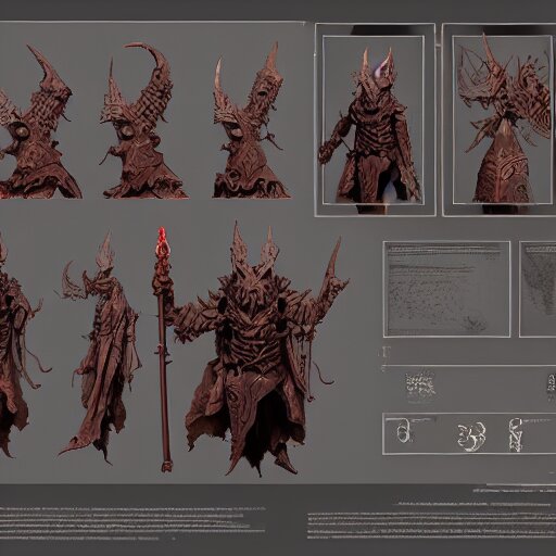 Lexica - Arch lich design, dnd character sheet, Moebius, Greg Rutkowski ...