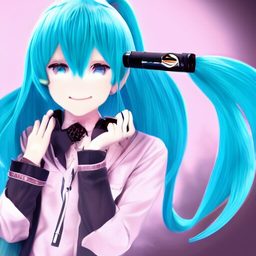Lexica - Hatsune miku smoking a vape pen in her right hand | smoke ...