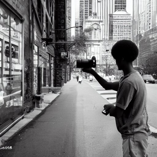 Lexica - Young male taking photographs in pittsburgh real life, black ...
