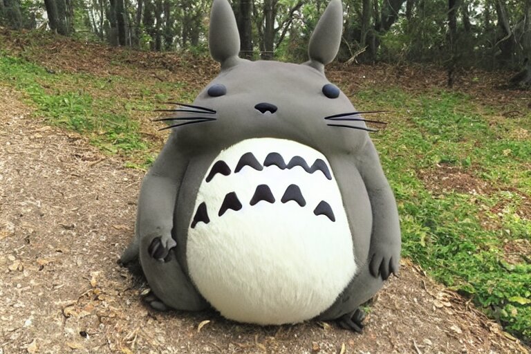 Lexica - Real life totoro, cute!!!, happy!!!, chunky!!!, content ...