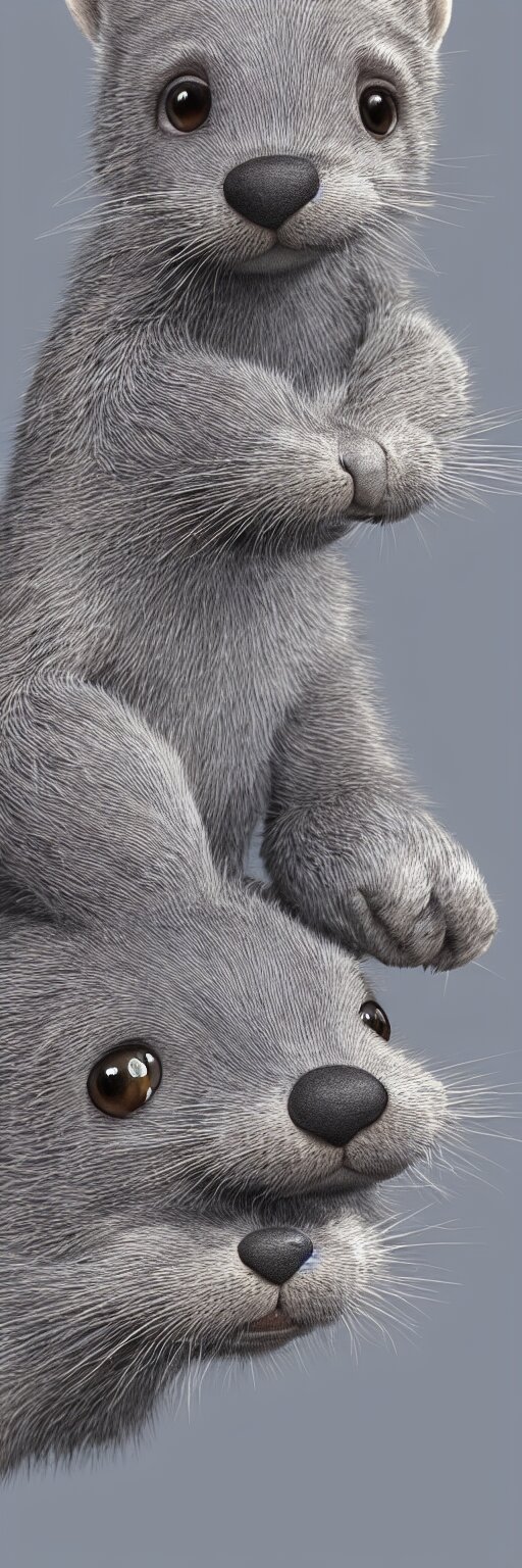 Lexica - Portrait of a very cute gray otter in the style of zootopia ...