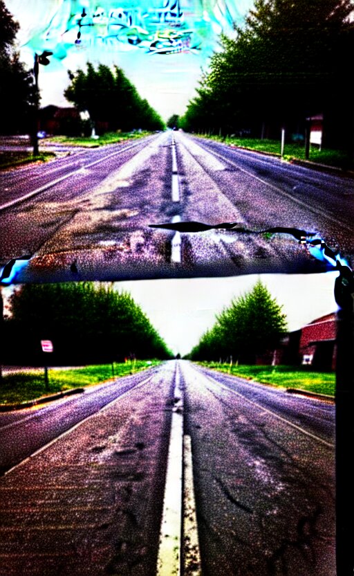 Lexica - Photograph of a liminal middle class American suburb, taken on ...