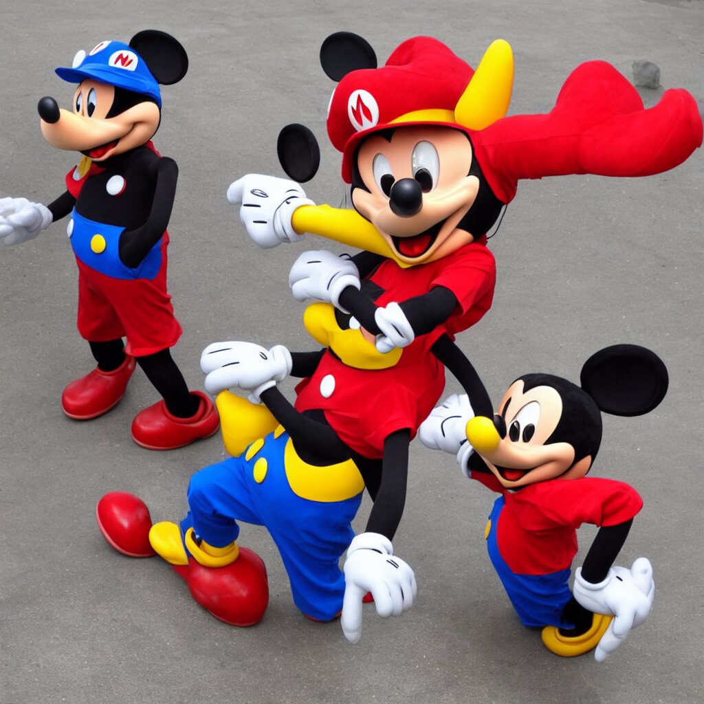 Lexica - Mickey mouse & super mario hybrid