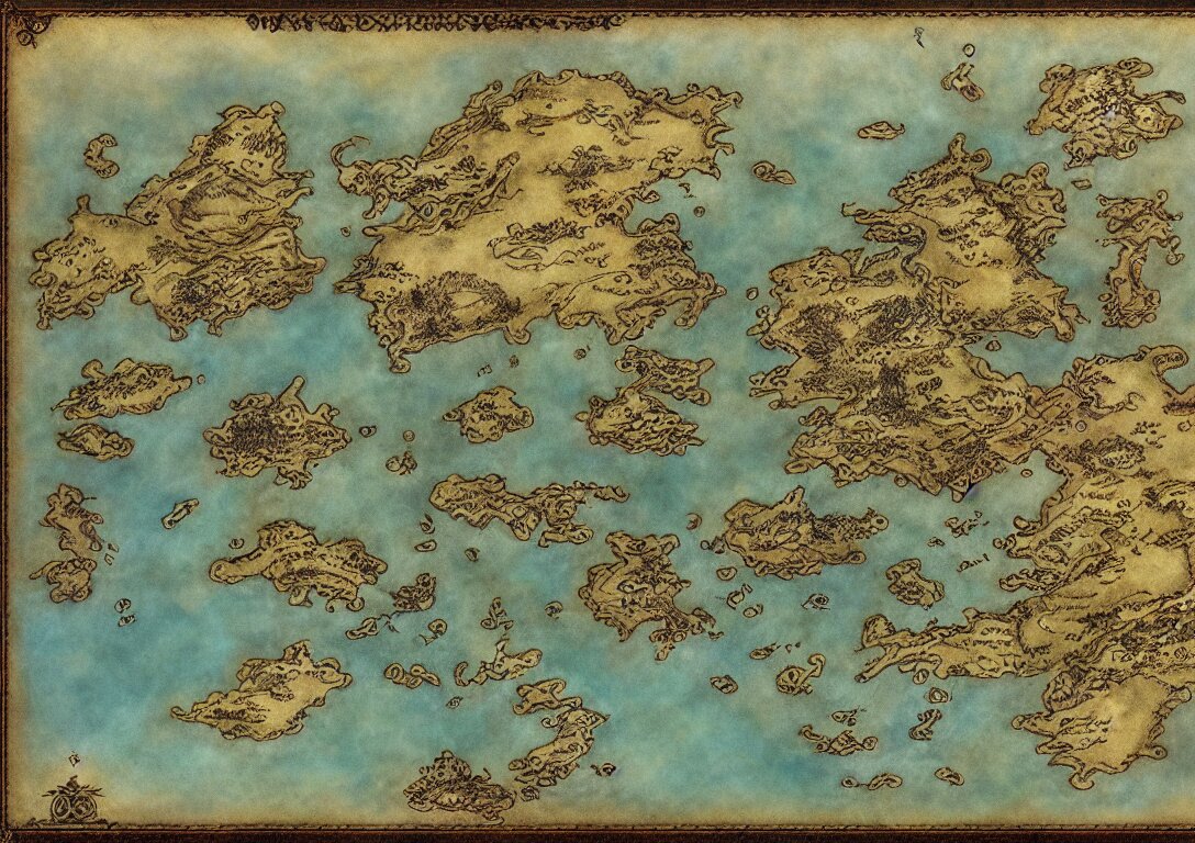 Lexica - Simple fantasy map, island empire, by JRR Tolkien and Brian ...