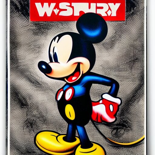 Lexica - Mickey mouse art work. ww 2 propaganda poster. dark, hyper ...