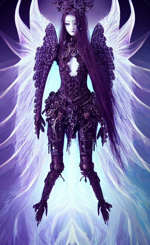 Lexica - Angel knight gothic girl, peacock armor. intricate, centered ...