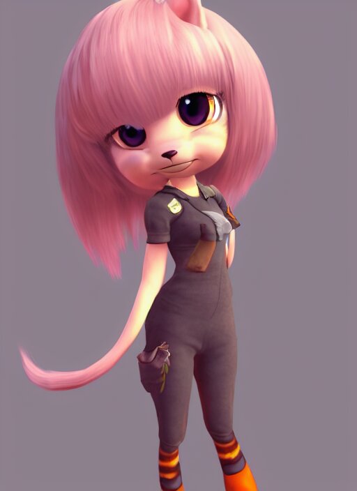 Lexica - Female furry mini cute style, character adoptable, highly ...
