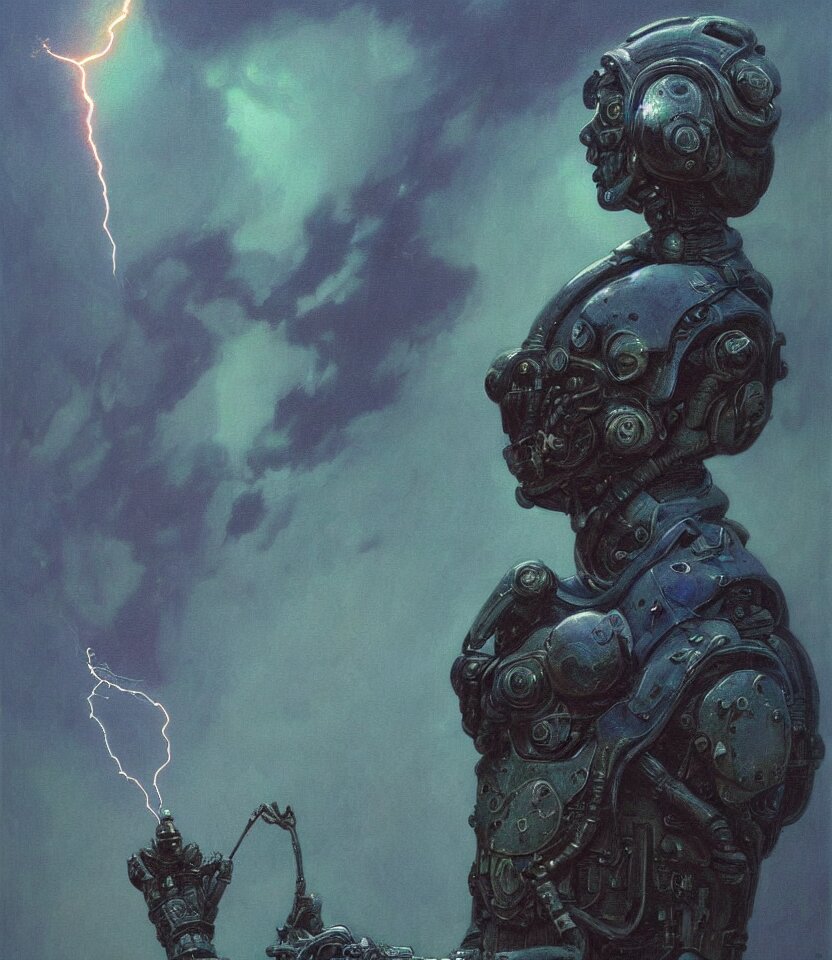 Lexica - A detailed painting portrait inspired by beksinski of a ...