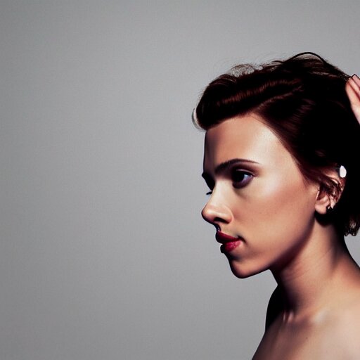 Lexica - Beautiful portrait photo of Scarlett Johansson, 85mm, white ...