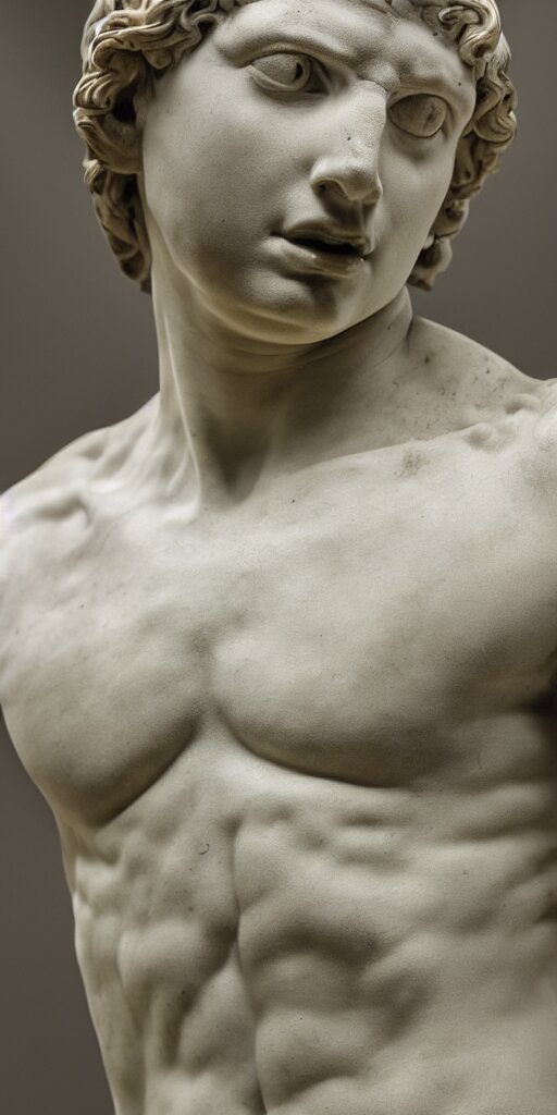 Lexica - ” classical greek marble statue of despair, [ photoreal, ultra ...