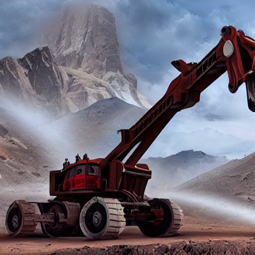 Lexica - A massive machine used to move mountains. mechanical giant ...