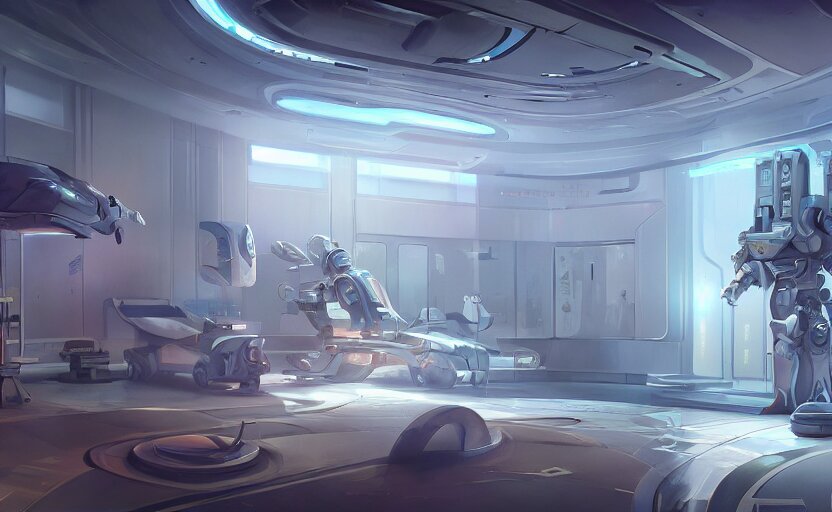 Lexica - Futuristic hospital room beautiful and magical. By Frank Lloyd ...