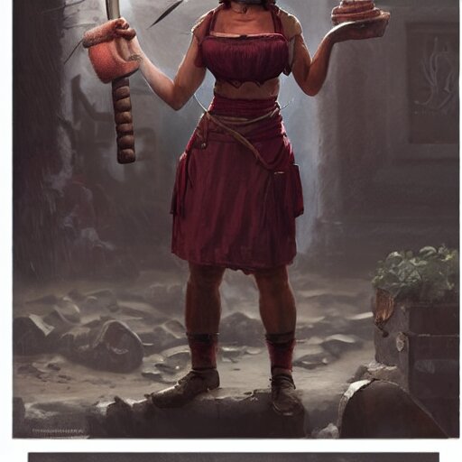 Lexica - A medieval bartender from trinidad, female, crimson french ...